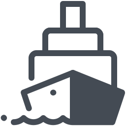 Frachtschiff Icon im Pastel Stil