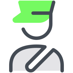 Zoll Icon im Blue UI Stil