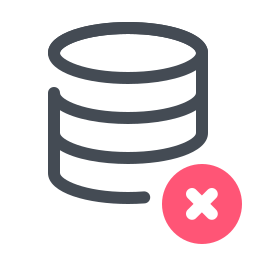 Delete Database icon in Material Sharp Style