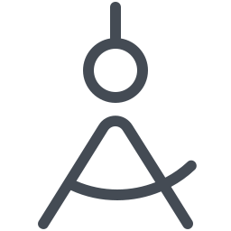 Zirkel Icon im iOS Glyph Stil