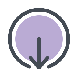 Logout Rounded Down icon in SF Black Style