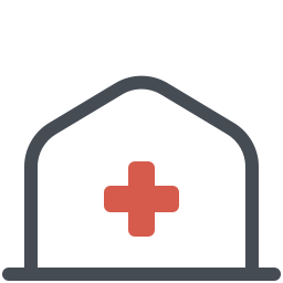 Military Hospital icon in Pastel Glyph Style