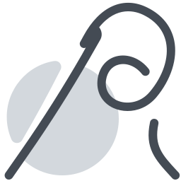 Nadel Icon im Stickers Stil
