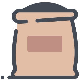 Sack Mehl Icon im Windows 11 Outline Stil
