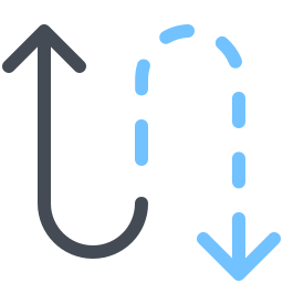 Wechsel Icon im Material Rounded. Stil