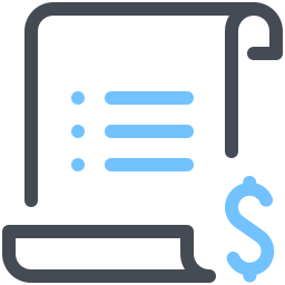Transaction List icon in Ice Cream Style