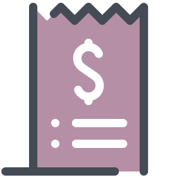 Transaction List icon in Ice Cream Style