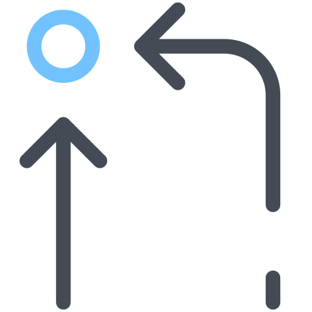 Alternative Path icon in Pastel Style