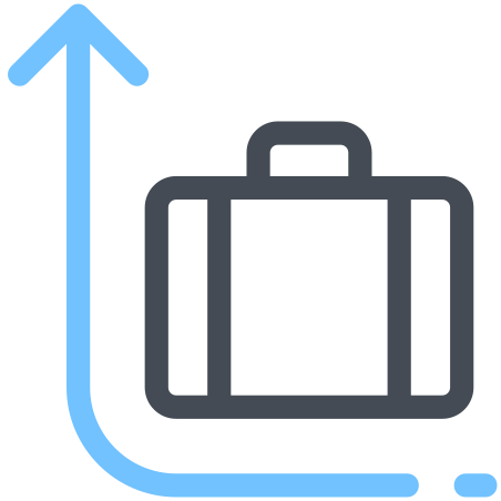 Baggage Drop icon in Pastel Style