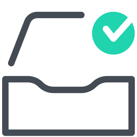 Check Inbox icon in Pastel Style