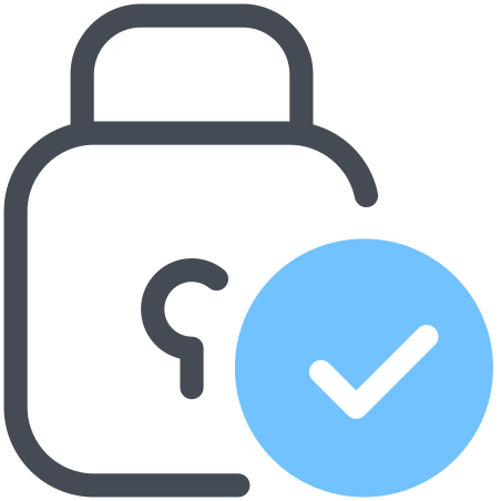 Check Lock icon in Pastel Style