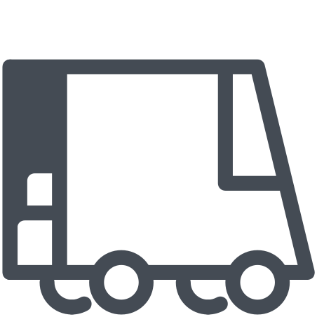 Courier Truck Discharge icon in Pastel Style