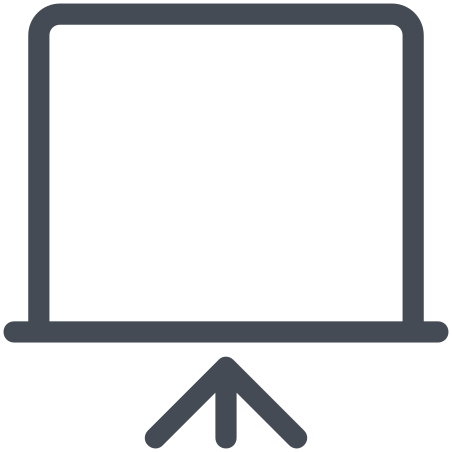 Presentation Screen icon in Pastel Style