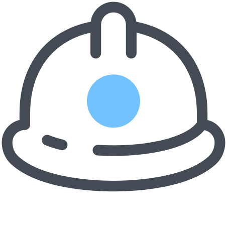 Safety Hat icon in Pastel Style