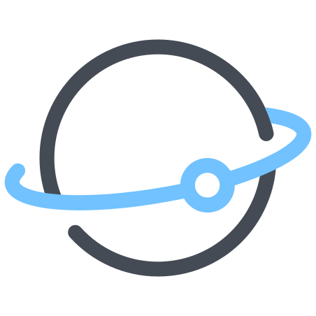 Satellite in Orbit icon in Pastel Style