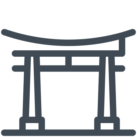 Torii icon in Pastel Style