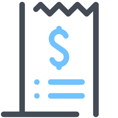 Transaction List icon in Pastel Style