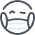 Mask Emoji icon in Pastel Style
