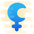 Lilith Symbol icon in Cute Clipart Style
