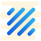Diagonal Lines icon in Cute Clipart Style