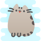 Pusheen icon in Cute Clipart Style