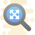 Zoom to Extents icon in Cute Clipart Style