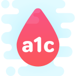 A1c Test icon in Cute Clipart Style