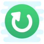 Restart icon in Cute Clipart Style