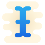Text Cursor icon in Cute Clipart Style
