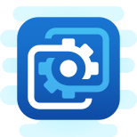 Hintergrund-Engine Icon im Cute Clipart Stil