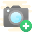 Add Camera icon in Ice Cream Style