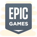 Epic Games icon in Gradient Line Style