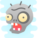 Plants Vs Zombies icon in Cute Clipart Style