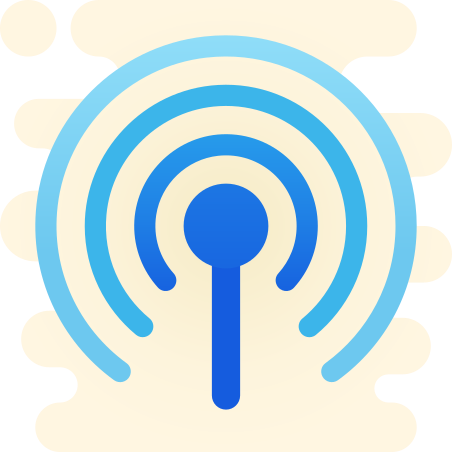 Cellular Network icon in Cute Clipart Style