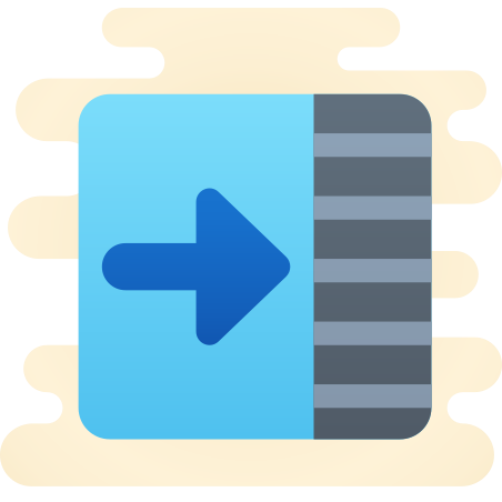 Close Pane icon in Cute Clipart Style