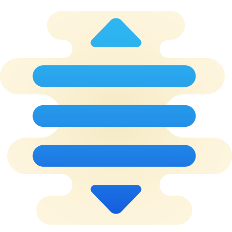 Drag Reorder icon in Cute Clipart Style