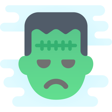 Frankensteins Monster icon in Cute Clipart Style