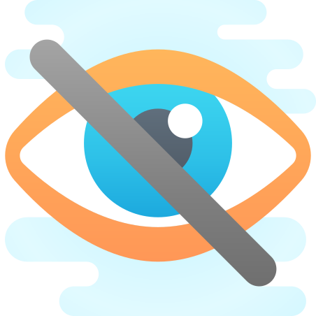 Invisible icon in Cute Clipart Style