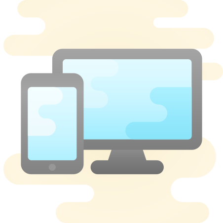 Multiple Devices icon in Cute Clipart Style