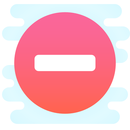 No Entry icon in Cute Clipart Style