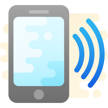 Phonelink Ring icon in Cute Clipart Style