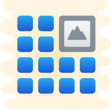 Photobox Widget icon in Cute Clipart Style