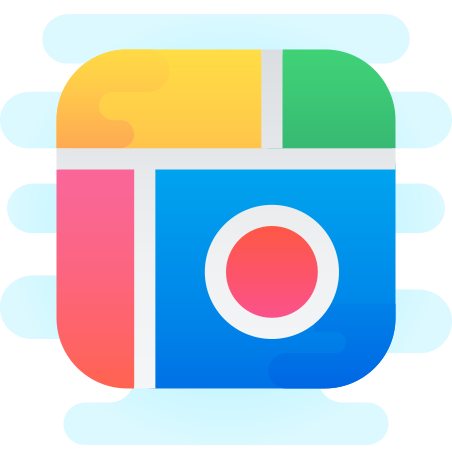PicCollage icon in Cute Clipart Style