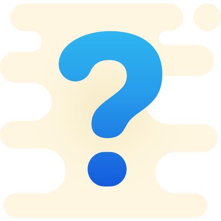 Question Mark icon in Cute Clipart Style