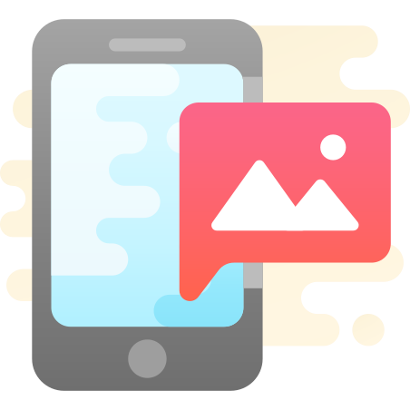Receive Mms icon in Cute Clipart Style