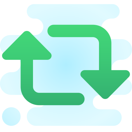 Repeat icon in Cute Clipart Style