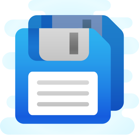 Save All icon in Cute Clipart Style