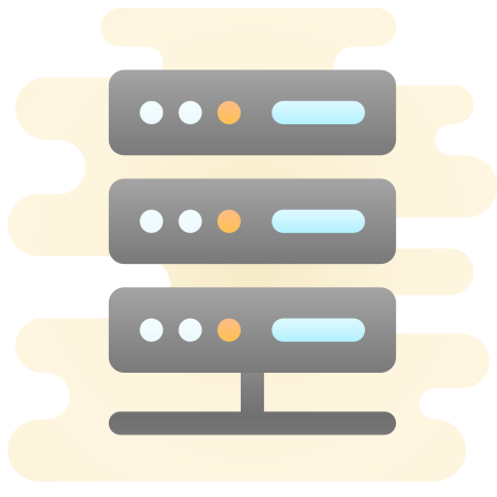 Server icon in Cute Clipart Style