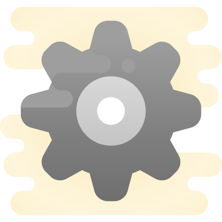 Settings icon in Cute Clipart Style
