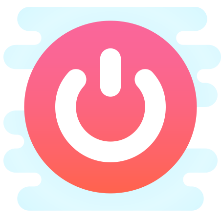 Shutdown icon in Cute Clipart Style